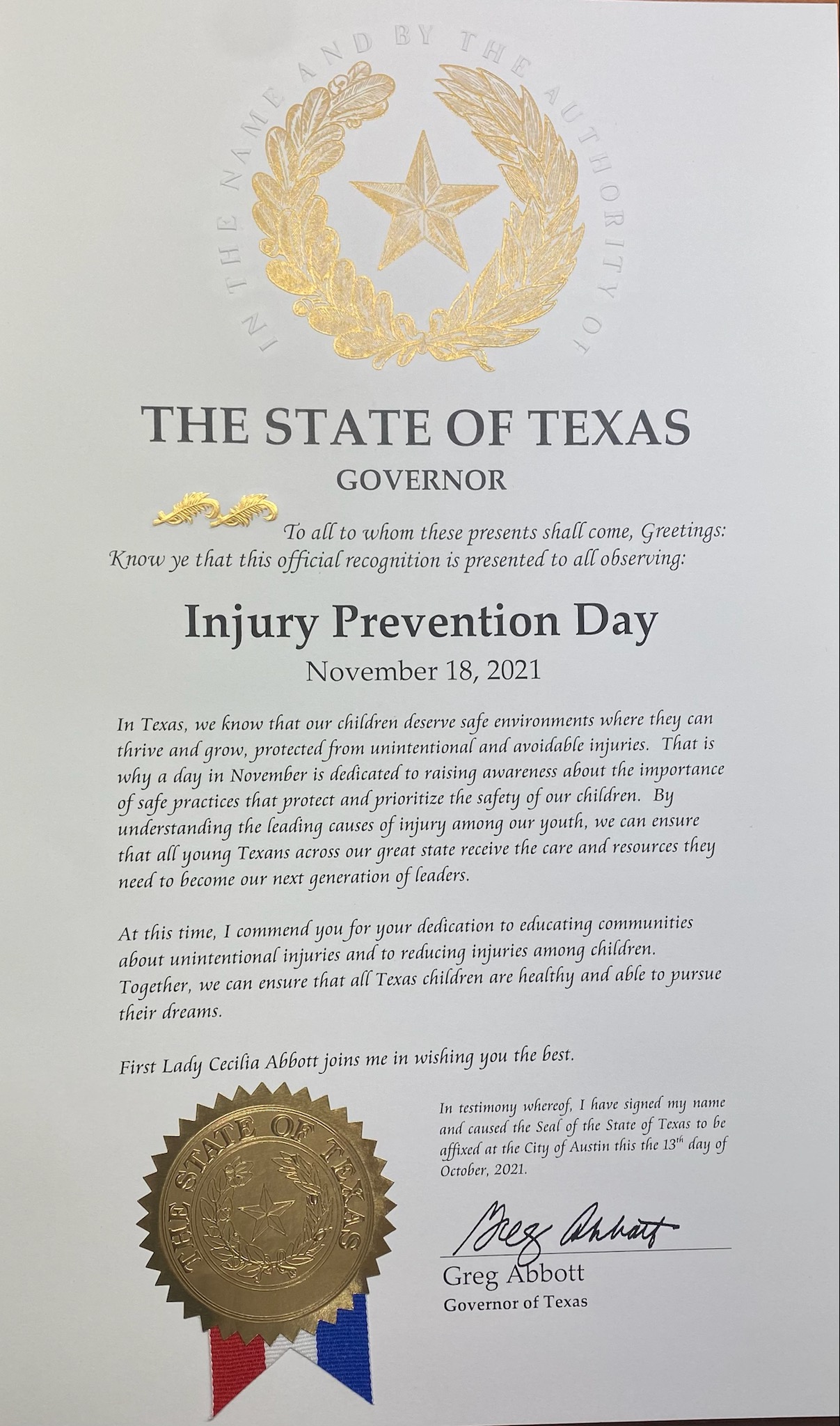 National Injury Prevention Day 2021 - Program/Event Details